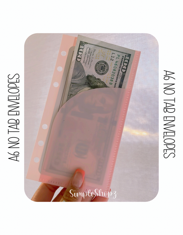 New! Original- A6 Plastic Double Pocket Tabbed Envelopes (6 Tabs ...