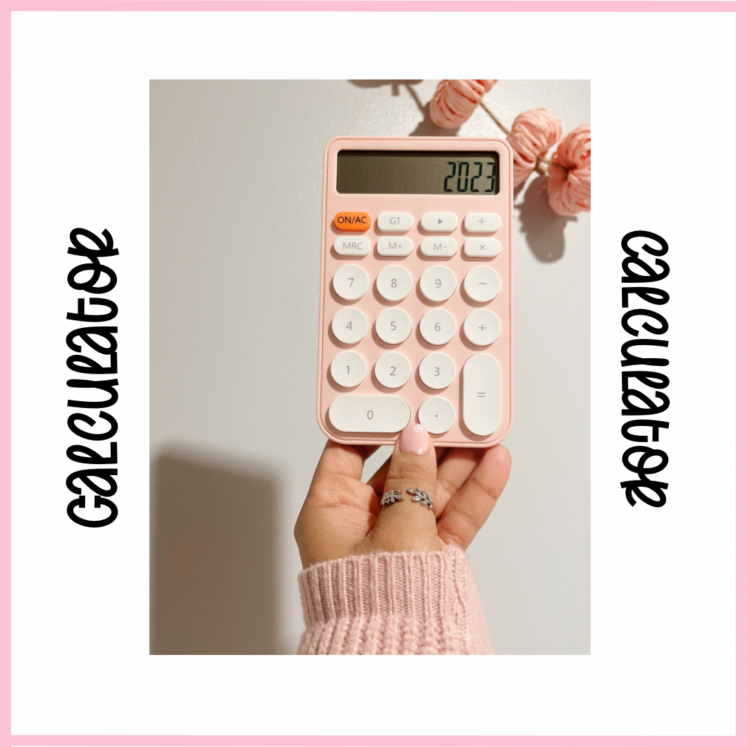 Light Pink Calculator – SimpleShopz