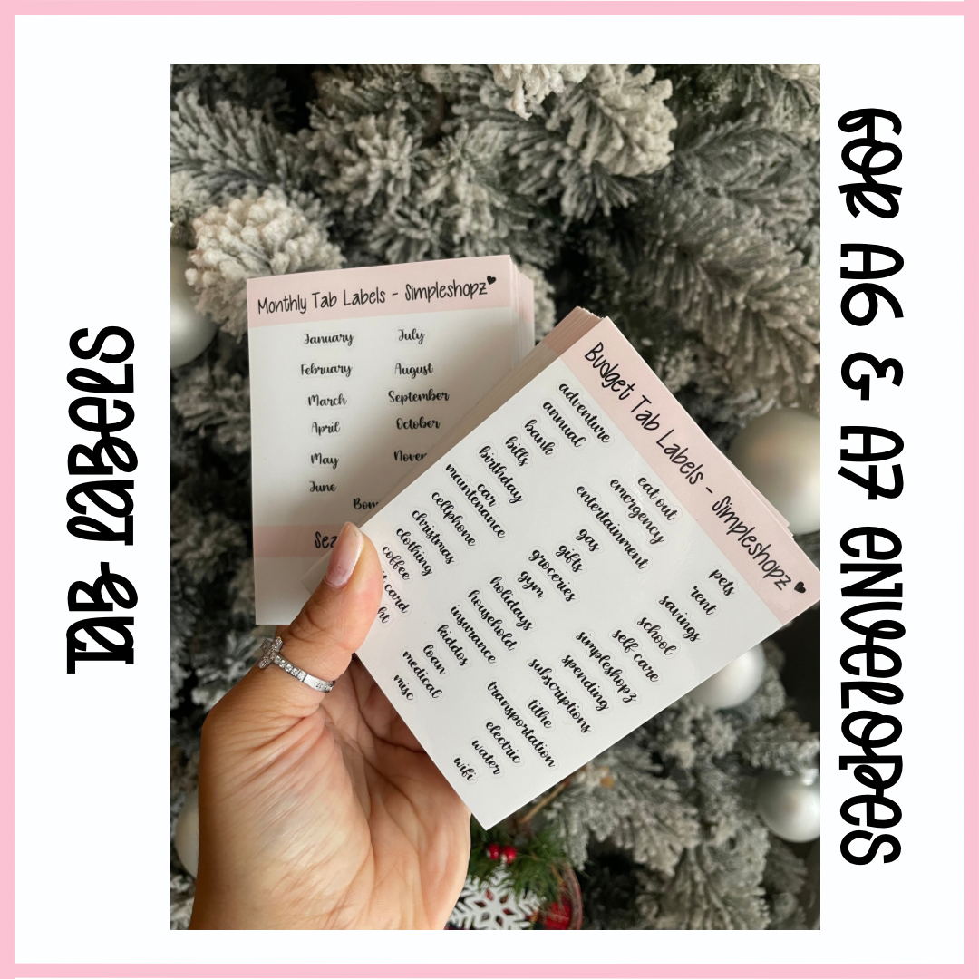 NEW Tab Labels for Envelopes – SimpleShopz